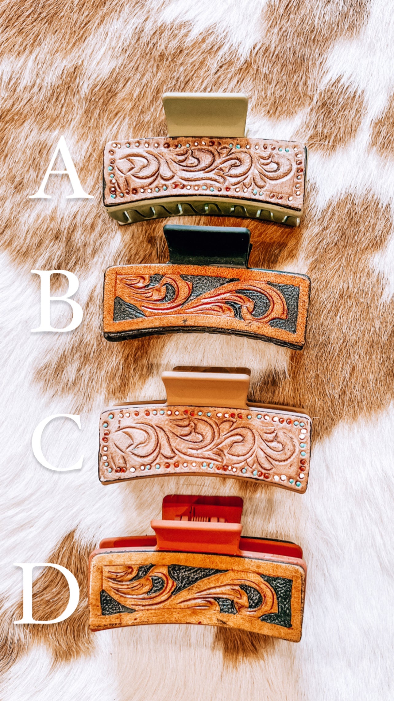 Leather Claw Clips – Refined Texan